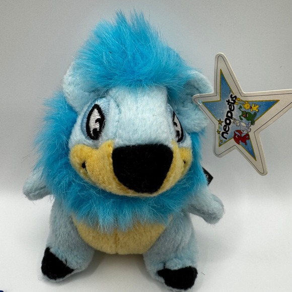 Neopets | Toys | Vintage Neopets Blue Yurble Mini Plush 204 Mcdonalds ...